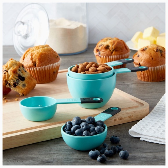 KitchenAid | Kitchen | Kitchenaid 4 Measuring Cups Aqua Sky | Poshmark